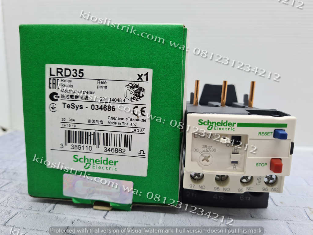 Thermal Overload Relay LRD35 Schneider Electric- kioslistrik