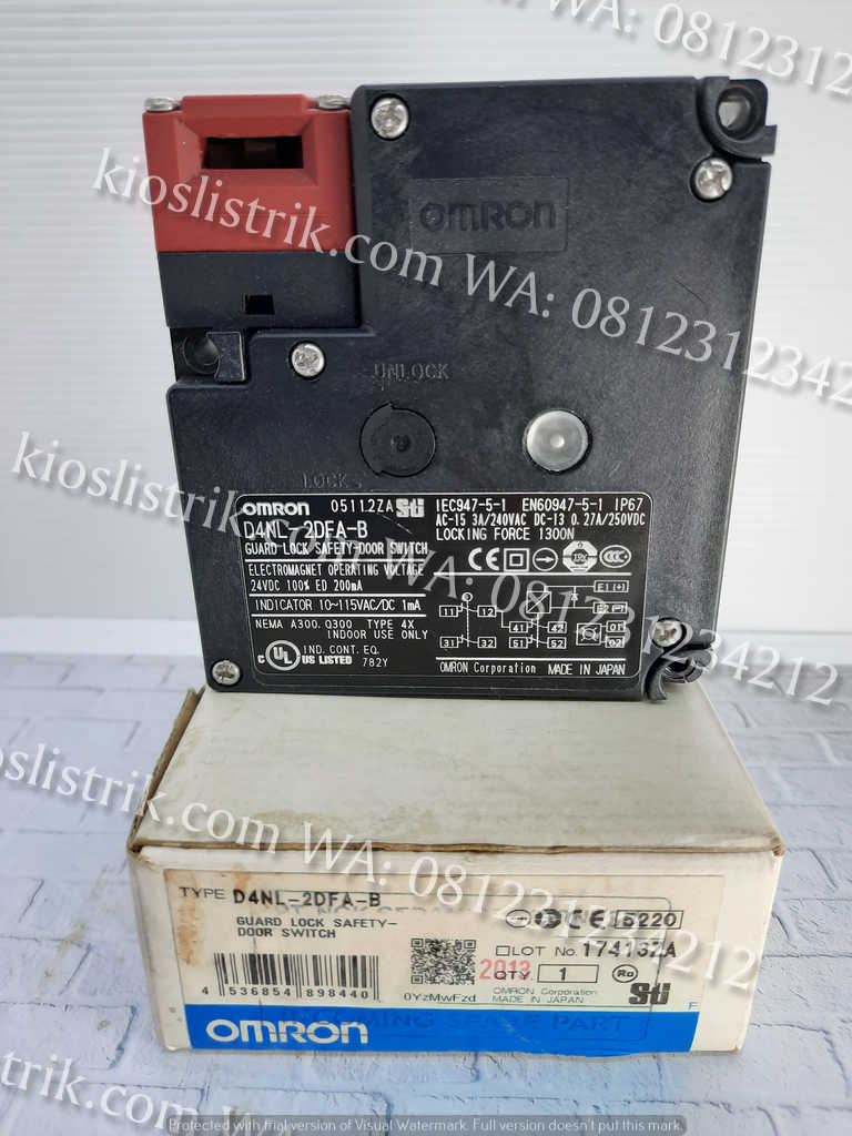 Jual Limit Switch Omron - Door Switch D4NL-2DFA-NA Omron