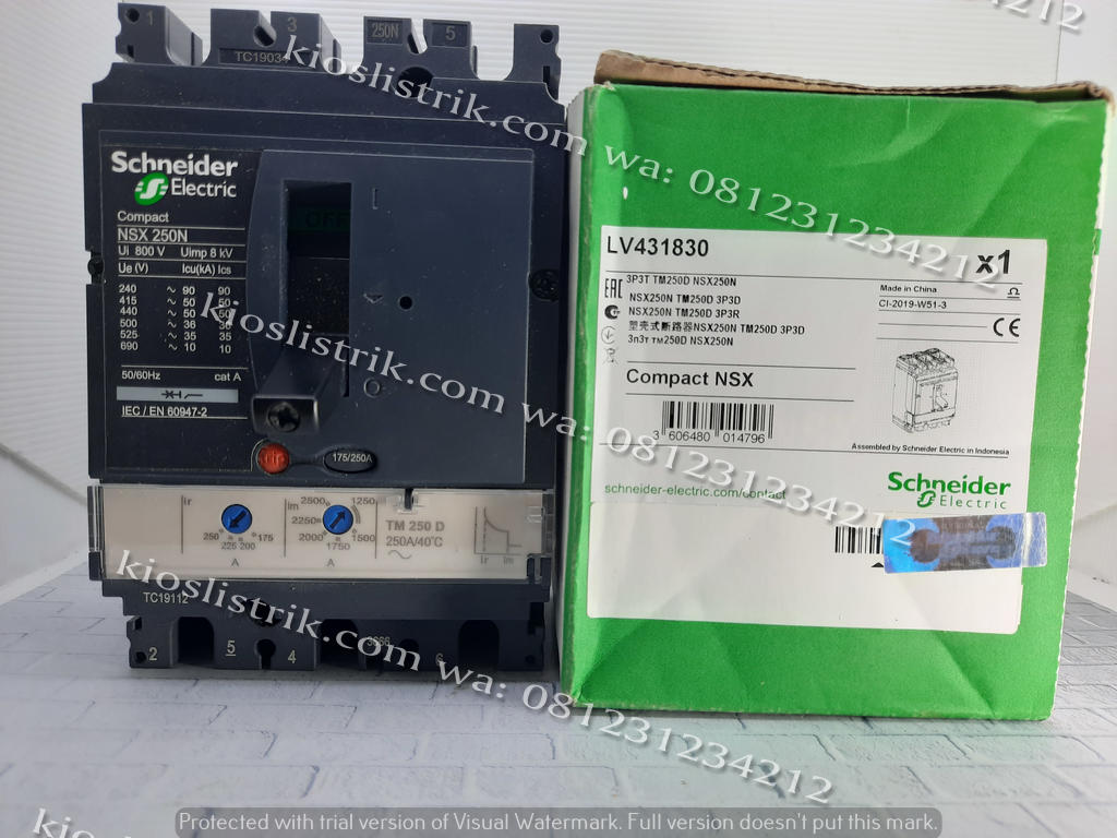 Produk Schneider - MCCB / Circuit Breaker NSX-250N Schneider