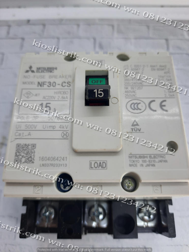 Jual NFB Mitsubishi - Nfb NF-30CS 3P 15A Mitsubishi