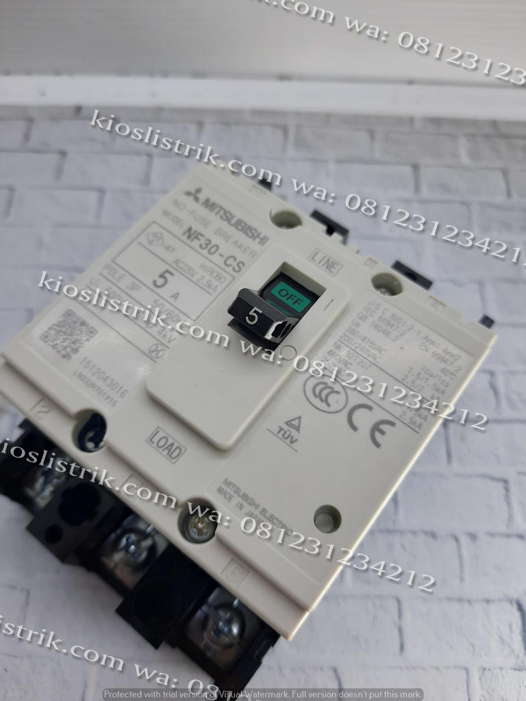 Jual MCCB/ NFB NF30-CS 3P 5A Mitsubishi