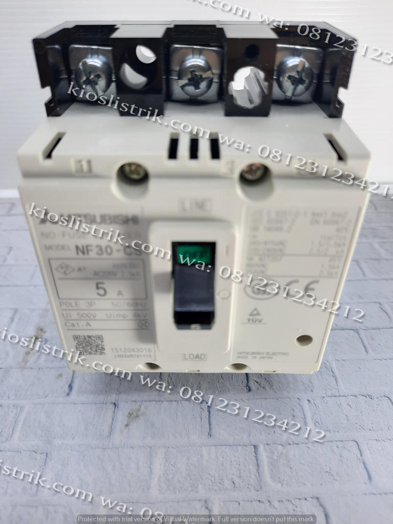 Jual MCCB/ NFB NF30-CS 3P 5A Mitsubishi