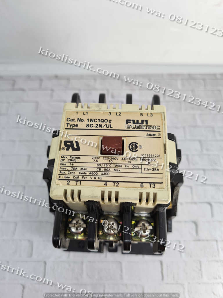 Fuji Contactor - Contactor Fuji SC-2N/L - kioslistrik
