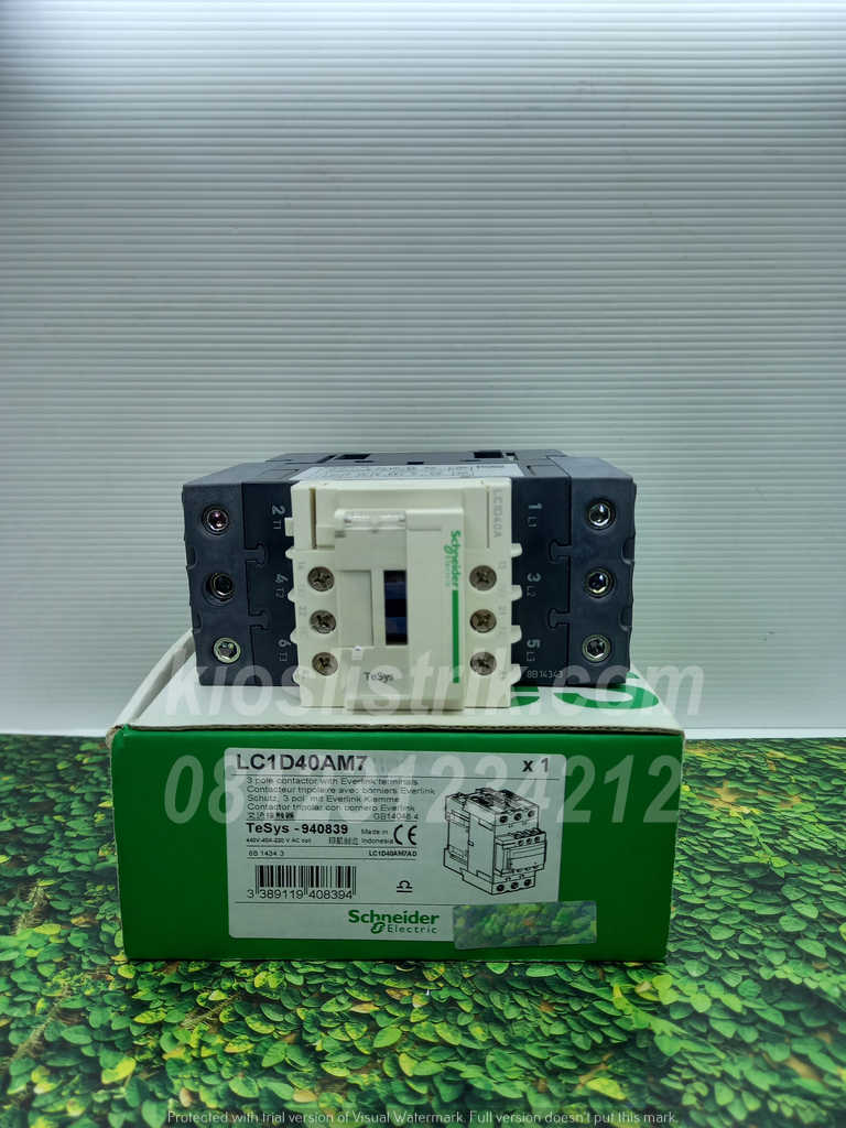 LC1D40AM7 SCHNEIDER - CONTACTOR SCHNEIDER LC1D40AM7 60A
