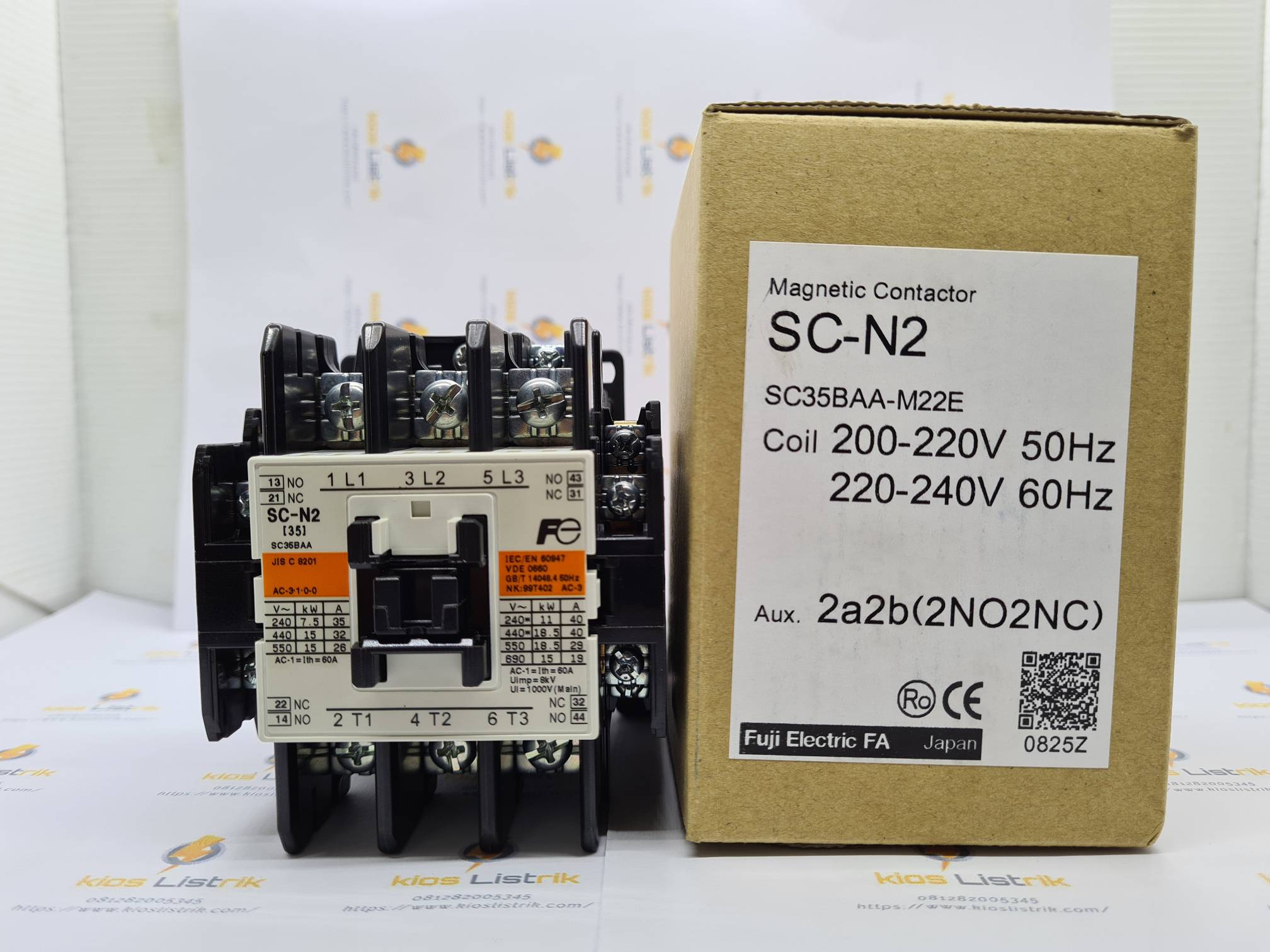 Magnetic Contactor Fuji SC-N2 60A 220V - kioslistrik