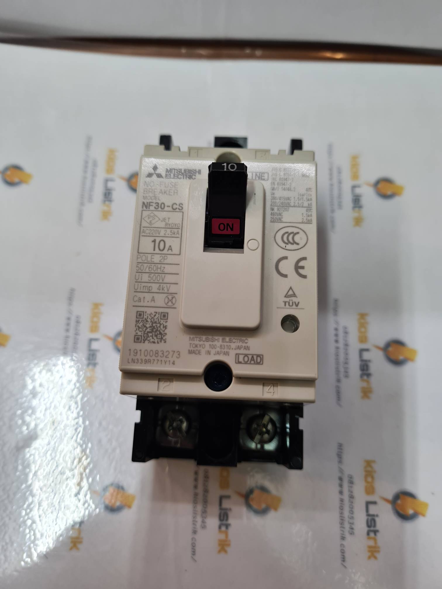 MCCB NFB Mitsubishi NF30-CS 2P 10A - kioslistrik