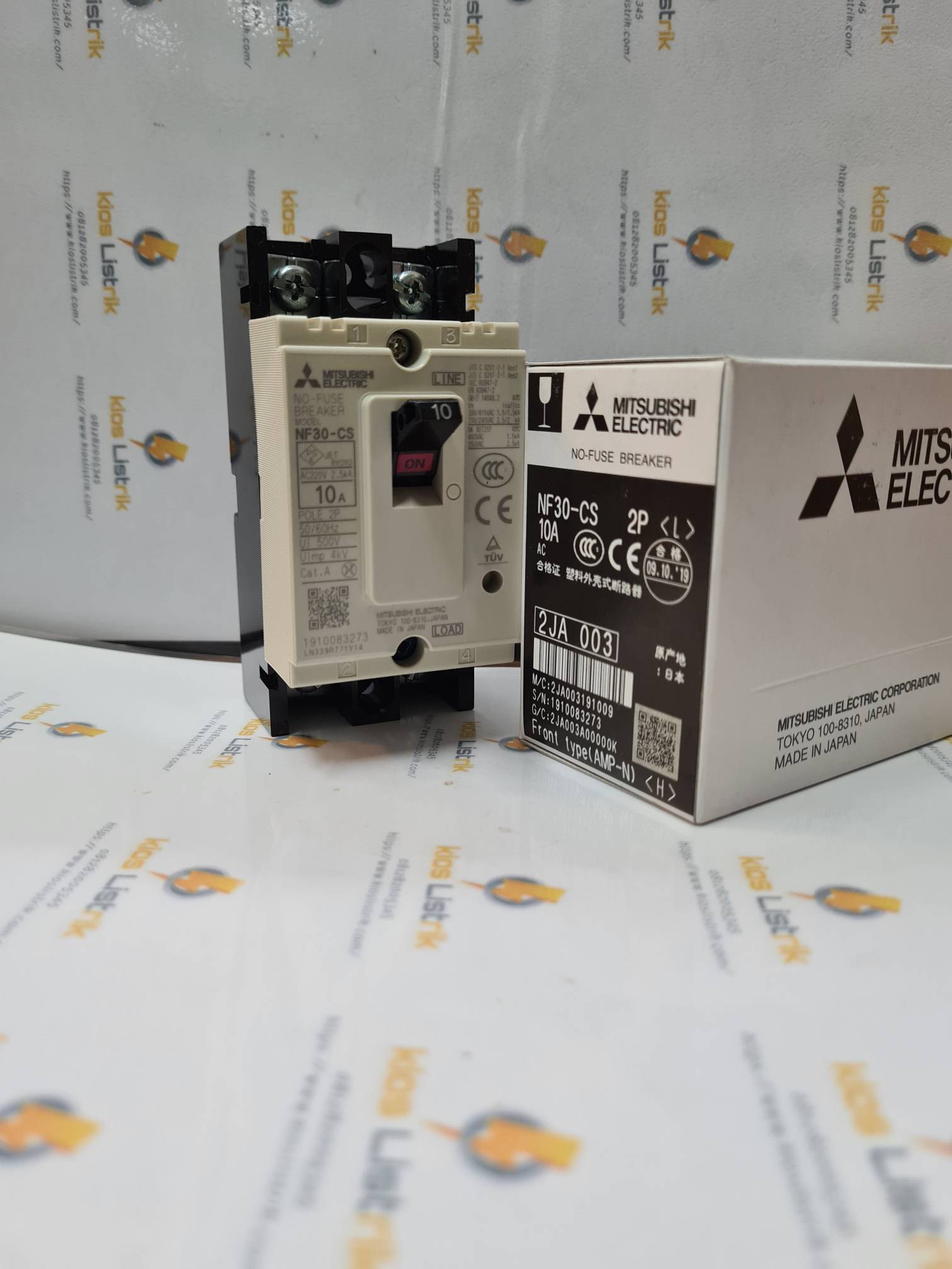 MCCB NFB Mitsubishi NF30-CS 2P 10A - kioslistrik