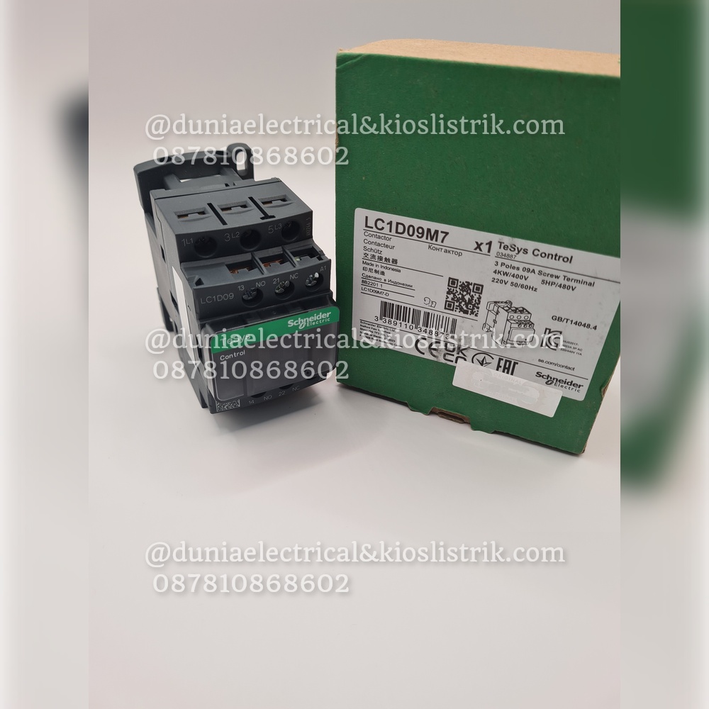 Contactor LC1D09M7 Schneider - kioslistrik