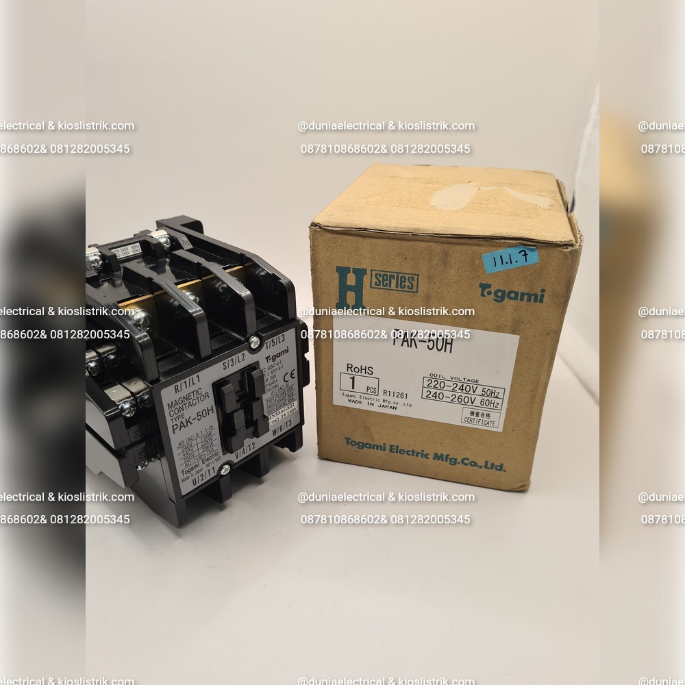 Kios Listrik Contactor - Magnetic Contactor PAK-50H Togami